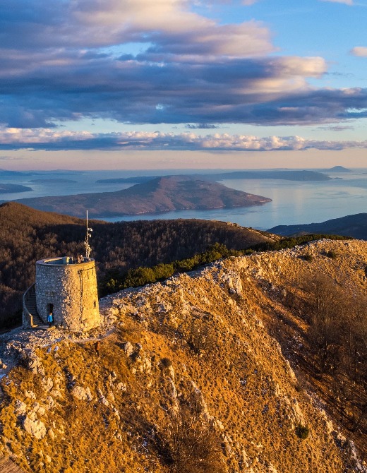 Učka Nature Park - a lookout point for Istria and Kvarner in Croatia